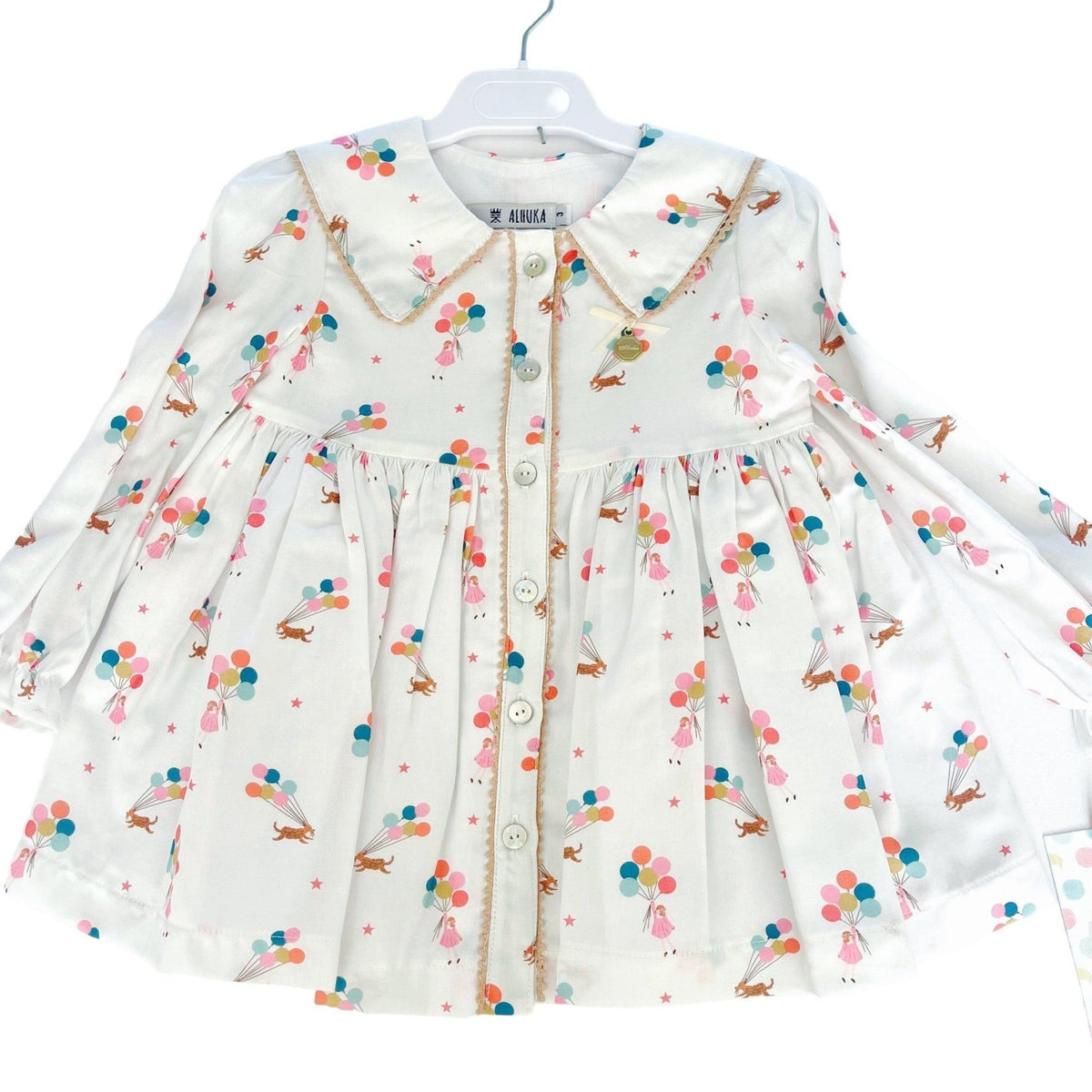 Alhuka Kids - Multi Coloured Cotton Dress – Mariposa Children's Boutique